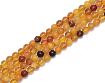 Round Amber Beads | Etsy