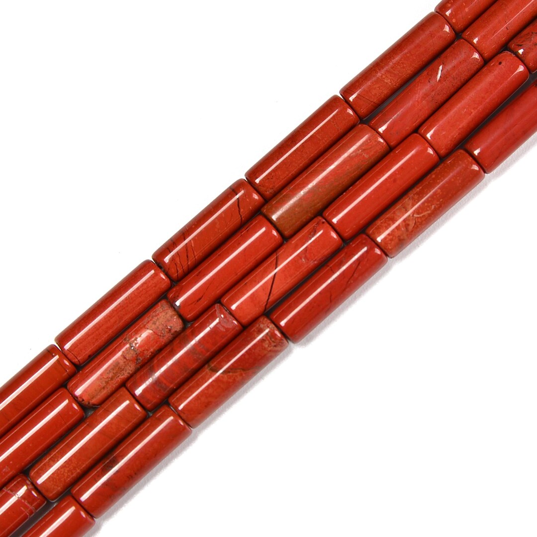 Natural Red Jasper Cylinder Tube Beads Size 4x13mm 15.5'' Strand - Etsy