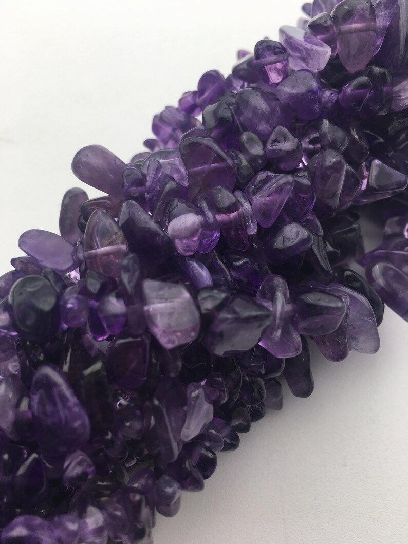 Amethyst Irregular Pebble Nugget Chips Beads Size 7-8mm - Etsy