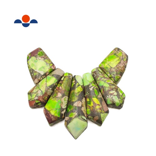 Lapis & Turquoise Graduated Arrow Shape Set Size - Etsy