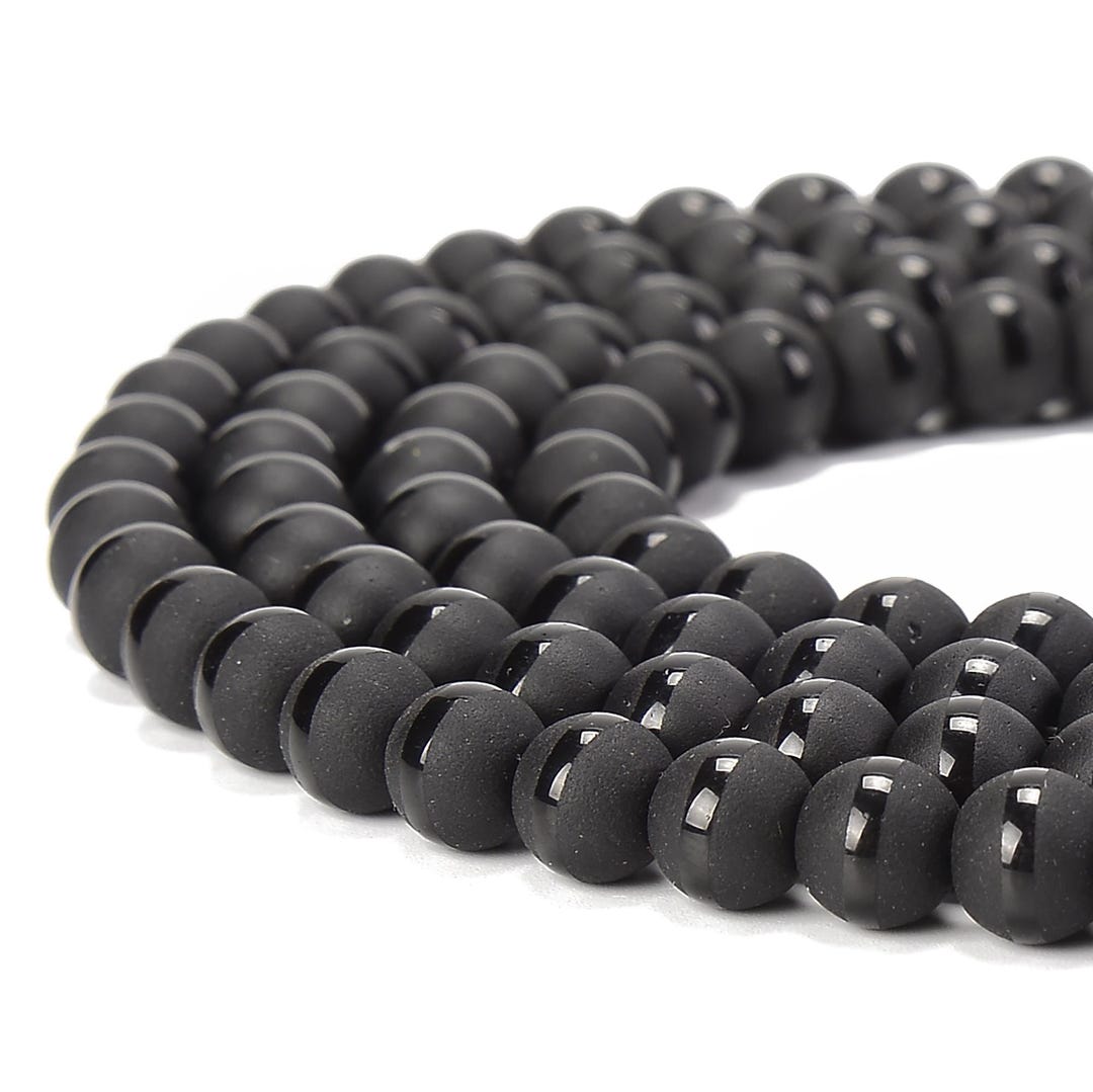 Black Agate Stripe Shiny Design Matte Round Beads 6mm 8mm 10mm 12mm 15. ...