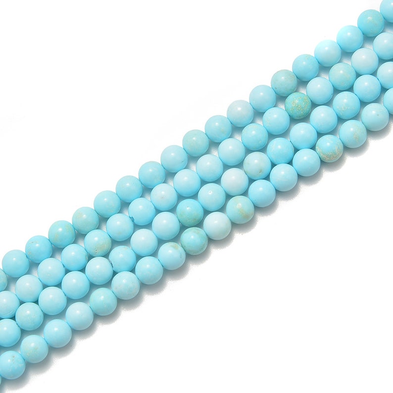 Light Blue Turquoise Smooth Round Beads 4mm 6mm 8mm 10mm - Etsy