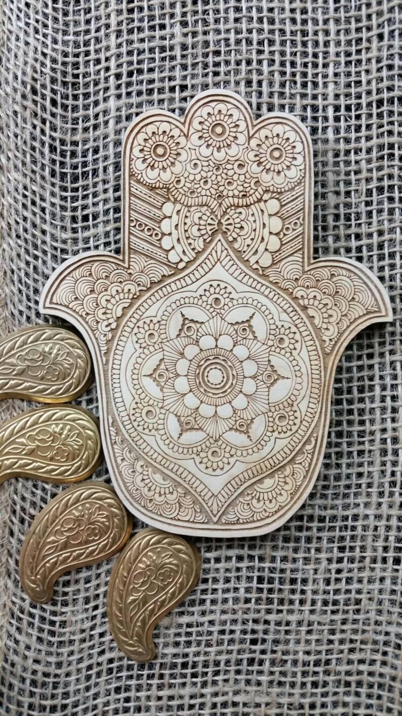 Mehndi Hamsa Hand Grid Hand of God Henna Style Crystal Grid - Etsy