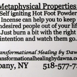 Hot Foot Incense Powder - Protection Incense, Warding Spell, Spiritual ...