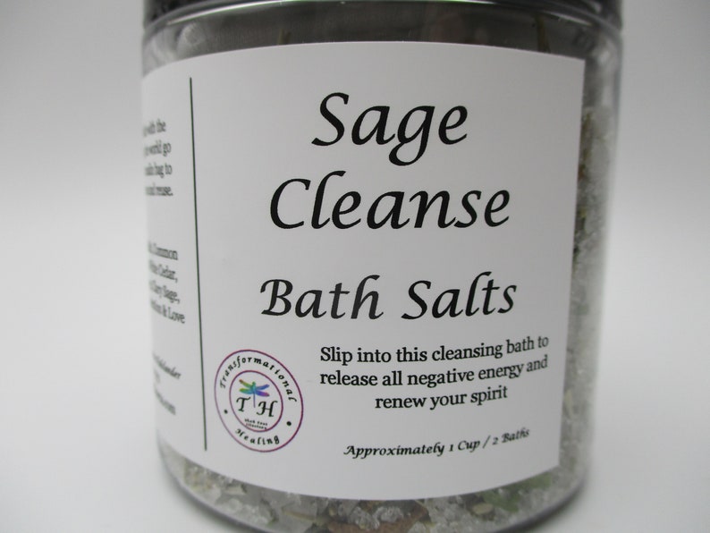 Sage Cleanse Bath Salt / Sage Ritual Bath Salts / Cleansing - Etsy
