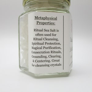 Ritual Sea Salt - Coarse Sea Salt - Crystal Cleansing, Purification ...