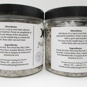 Moon Cycle Bath Salt Kit - Full Moon Bath Salt and New Moon Bath Salt ...
