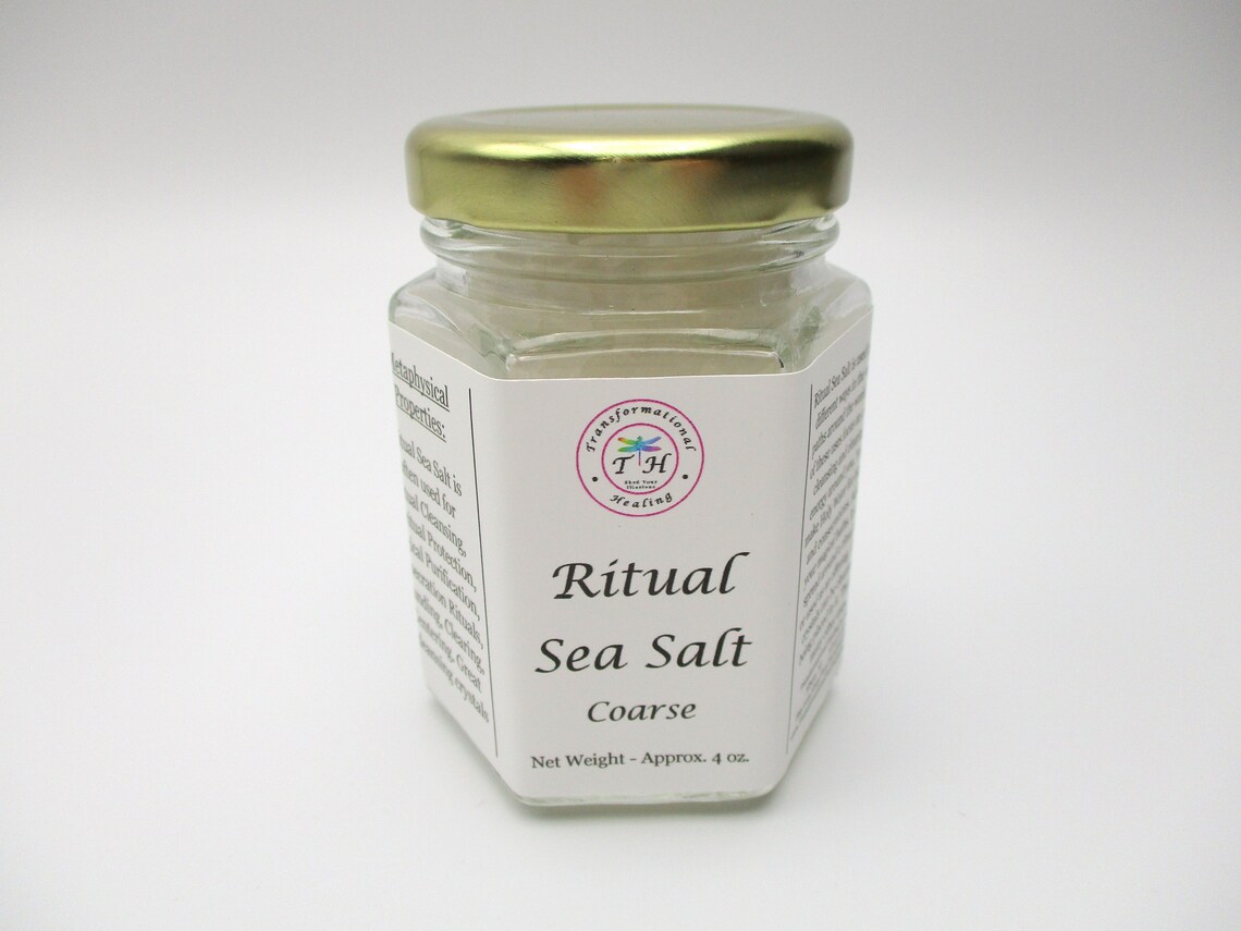 Ritual Sea Salt - Coarse Sea Salt - Crystal Cleansing, Purification ...