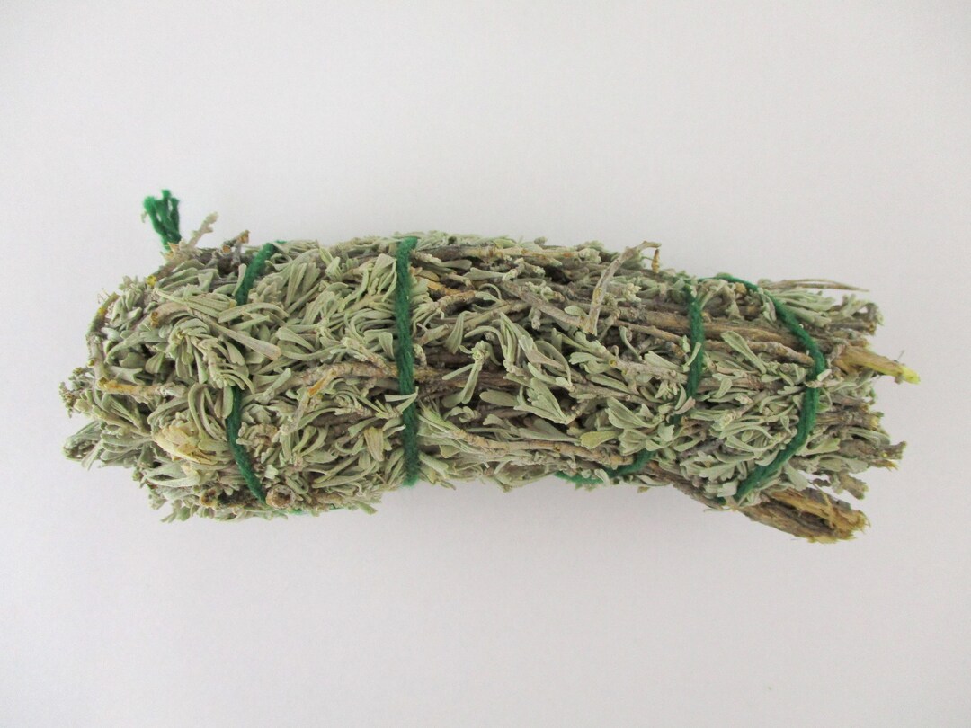 Sage & Sweet Grass Smudge Stick 5" - Smudging Stick, Protection Herbs ...