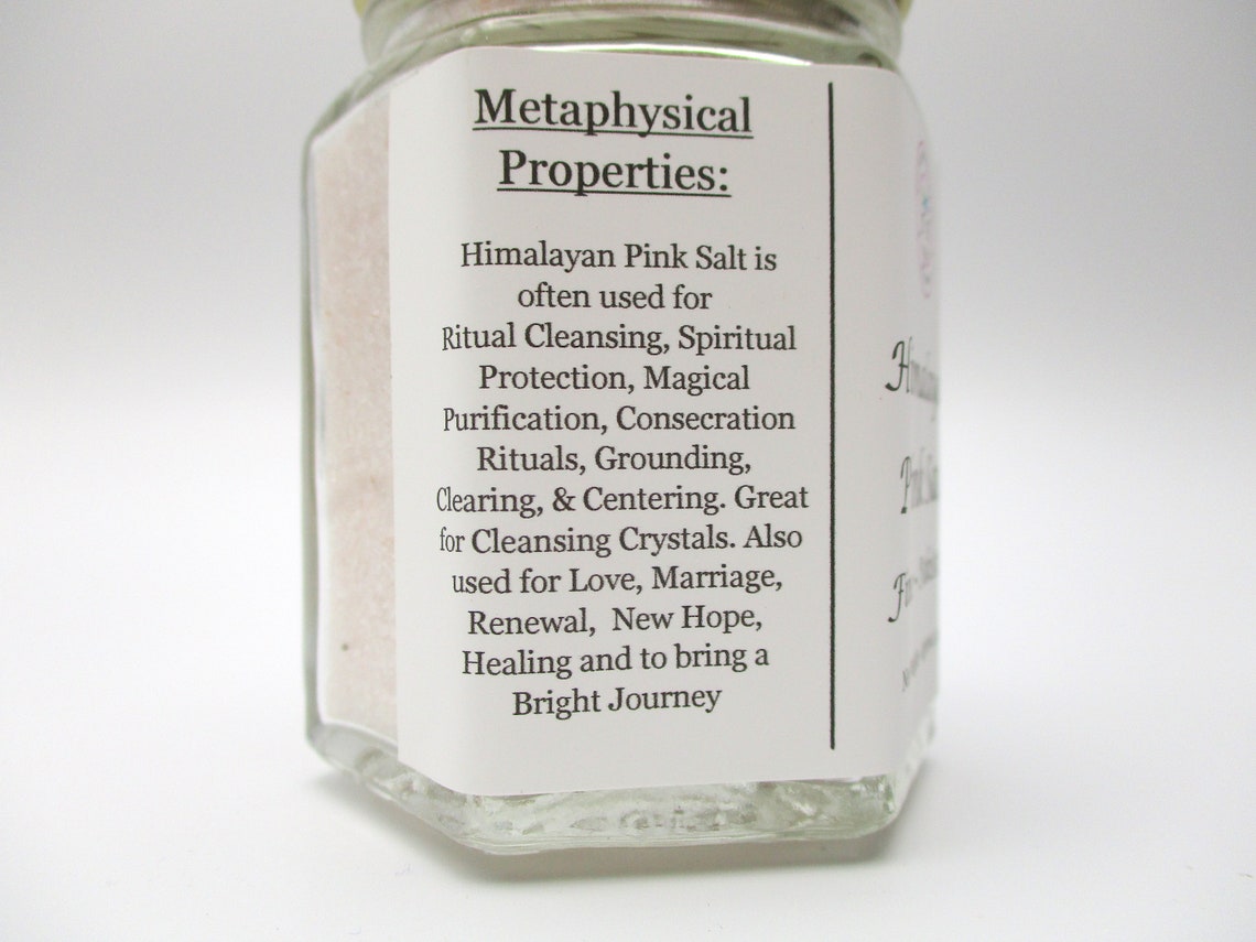 Himalayan Pink Salt - Fine Sea Salt - Ritual Cleansing, Spiritual ...
