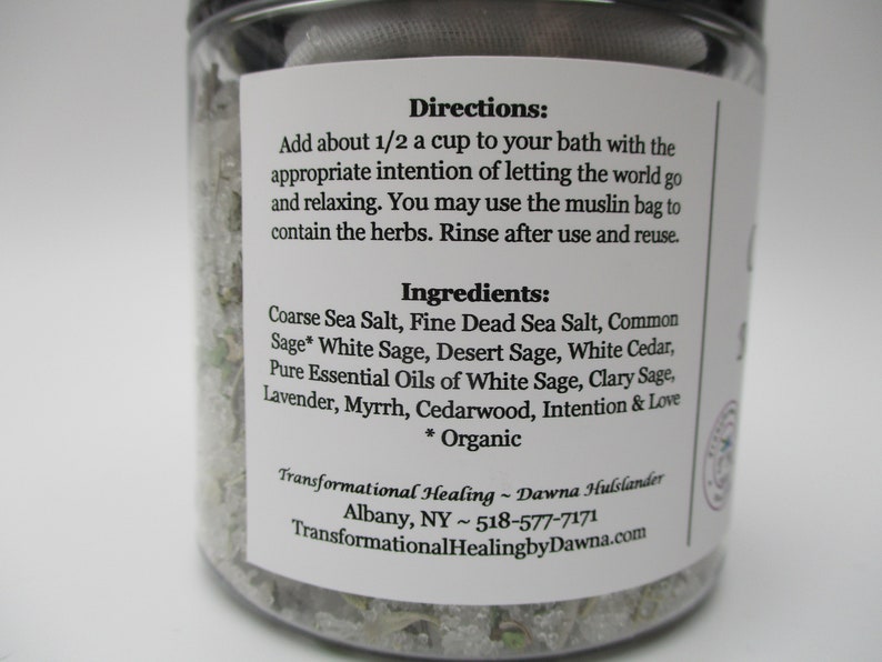 Sage Cleanse Bath Salt / Sage Ritual Bath Salts / Cleansing - Etsy