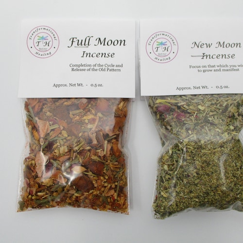 Full Moon Incense Magical Moon Herbs Lunar Offering Herb | Etsy