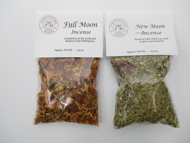 Moon Incense Set / Magical Moon Herbs, Full Moon Incense & New Moon ...