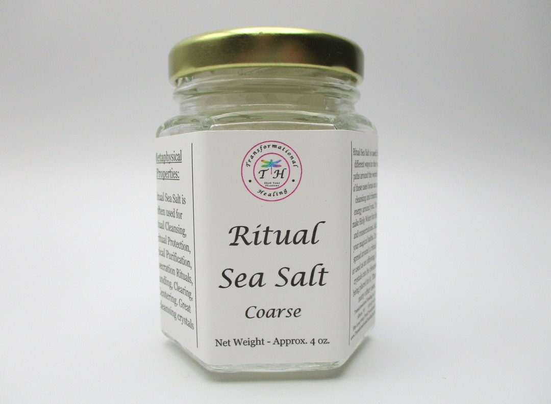 Ritual Sea Salt - Coarse Sea Salt - Crystal Cleansing, Purification ...