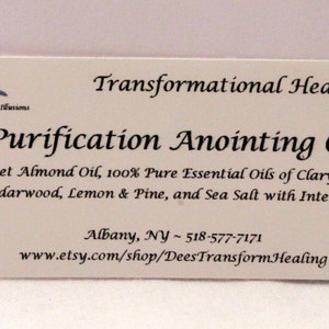 Purification Anointing Oil 1 Dram - Pagan Ritual Oil Meditation Journey ...