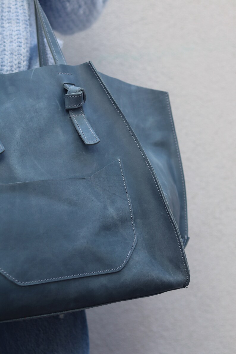 Leather tote bag custom tote bags personalized tote bags | Etsy