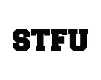 Stfu Decal | Etsy