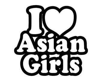 Asian Love Sticker | Etsy