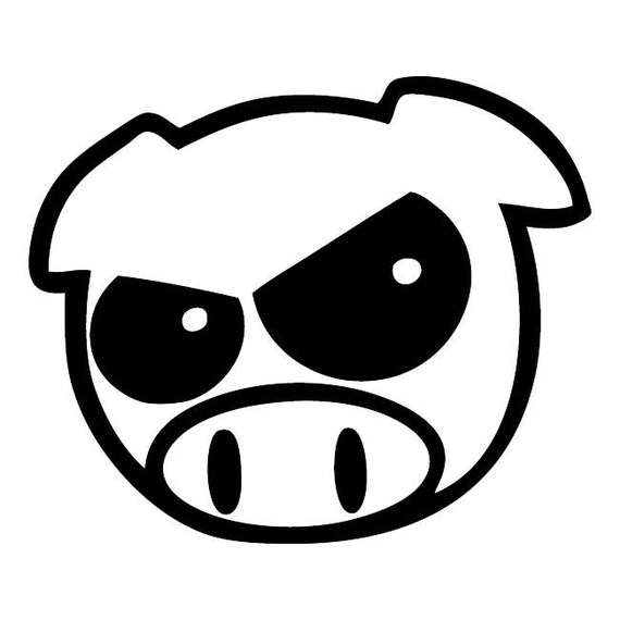 Evil Pig Cartoon