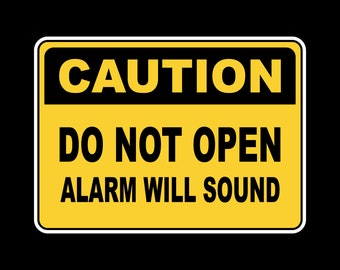 Do Not Open Decal - Etsy