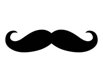 Mustache Decal - Etsy
