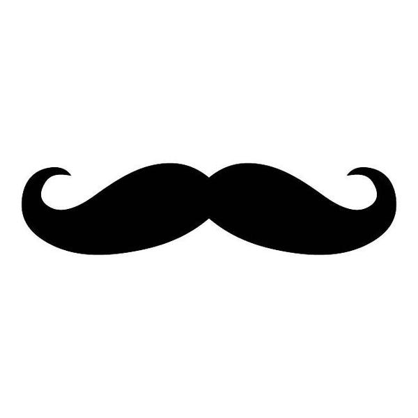 Mustache Decal - Etsy