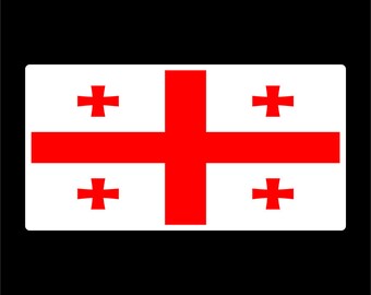 Georgia Flag Sticker - Etsy