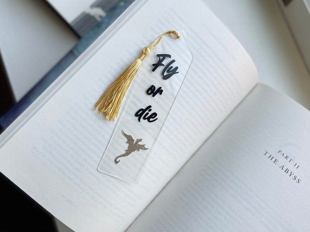 Fourth Wing Inspired Bookmark, Basgiath War College, Fantasy Reader ...