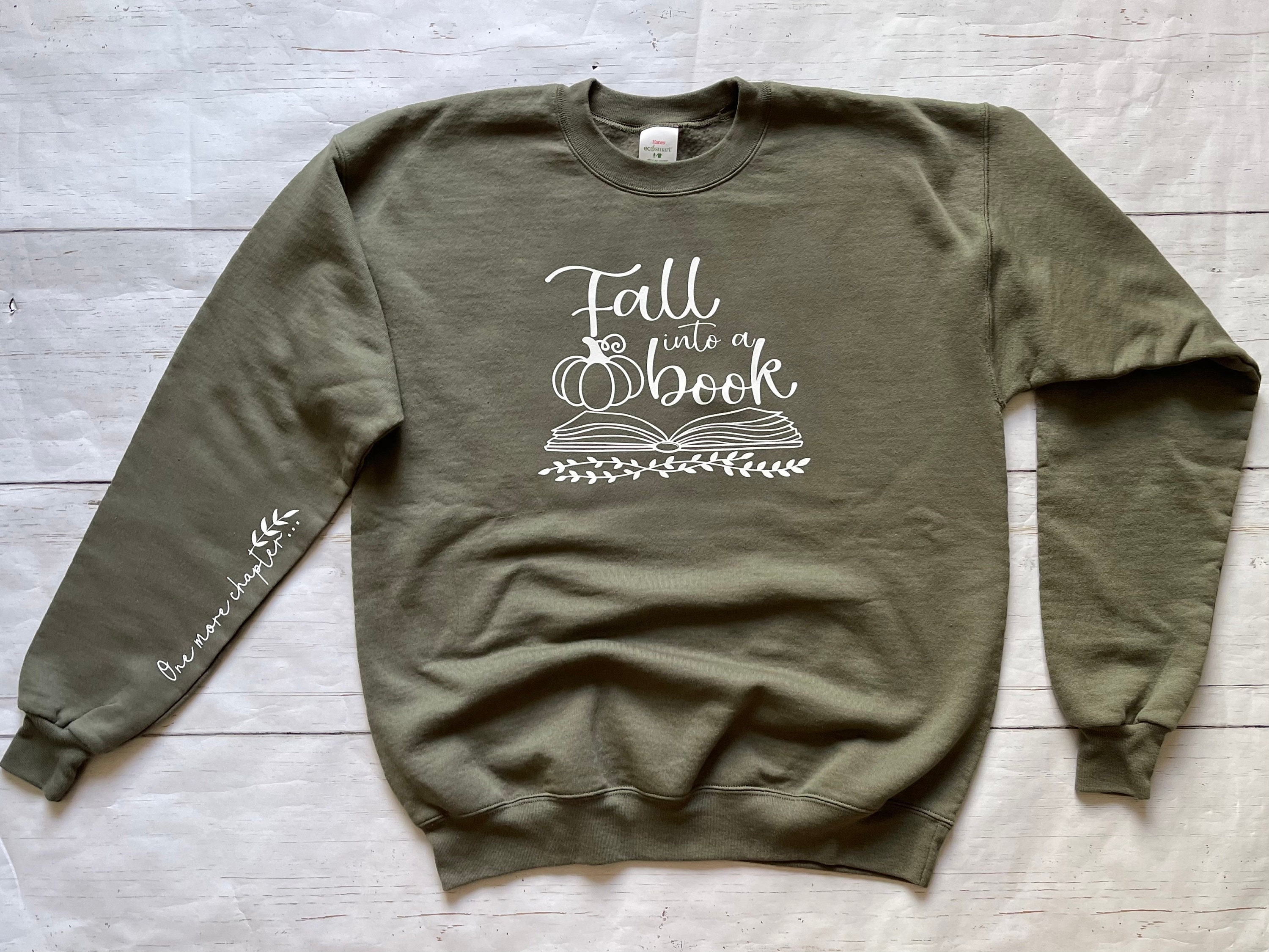 Fall Into A Book Crewneck, Fall Book Shirt, Autumn Bookish Merch, Gifts ...