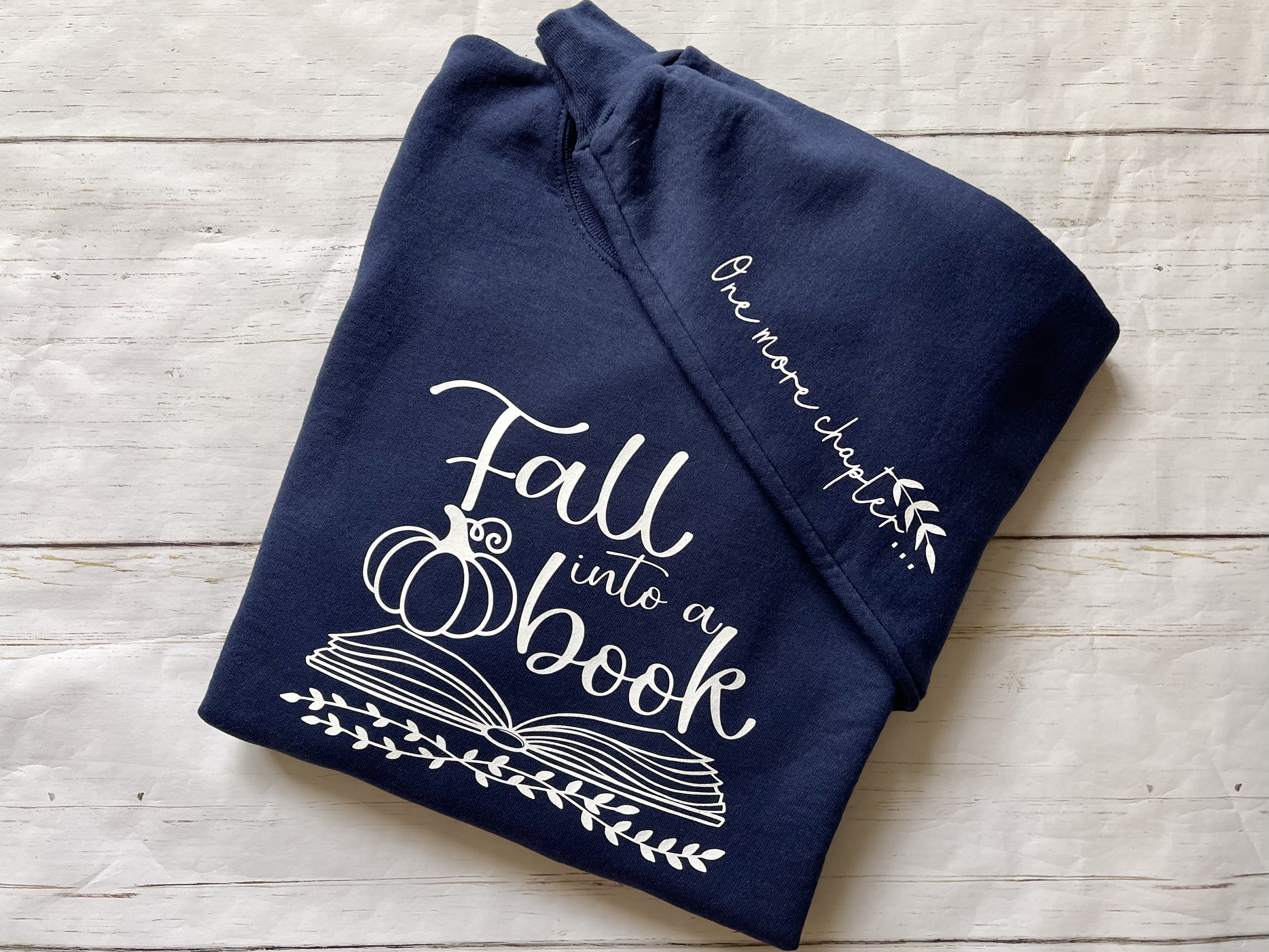 Fall Into A Book Crewneck, Fall Book Shirt, Autumn Bookish Merch, Gifts ...