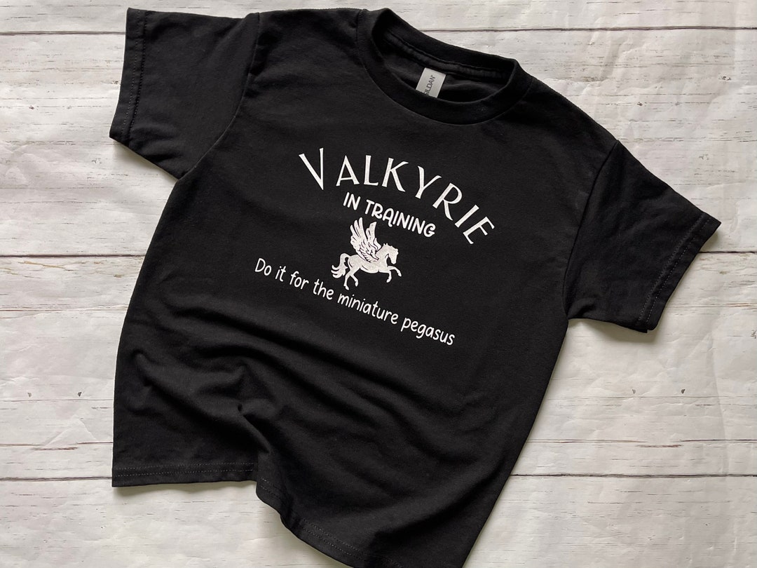 Licensed Kids Valkyrie in Training Shirt, ACOTAR Miniature Pegasus ...
