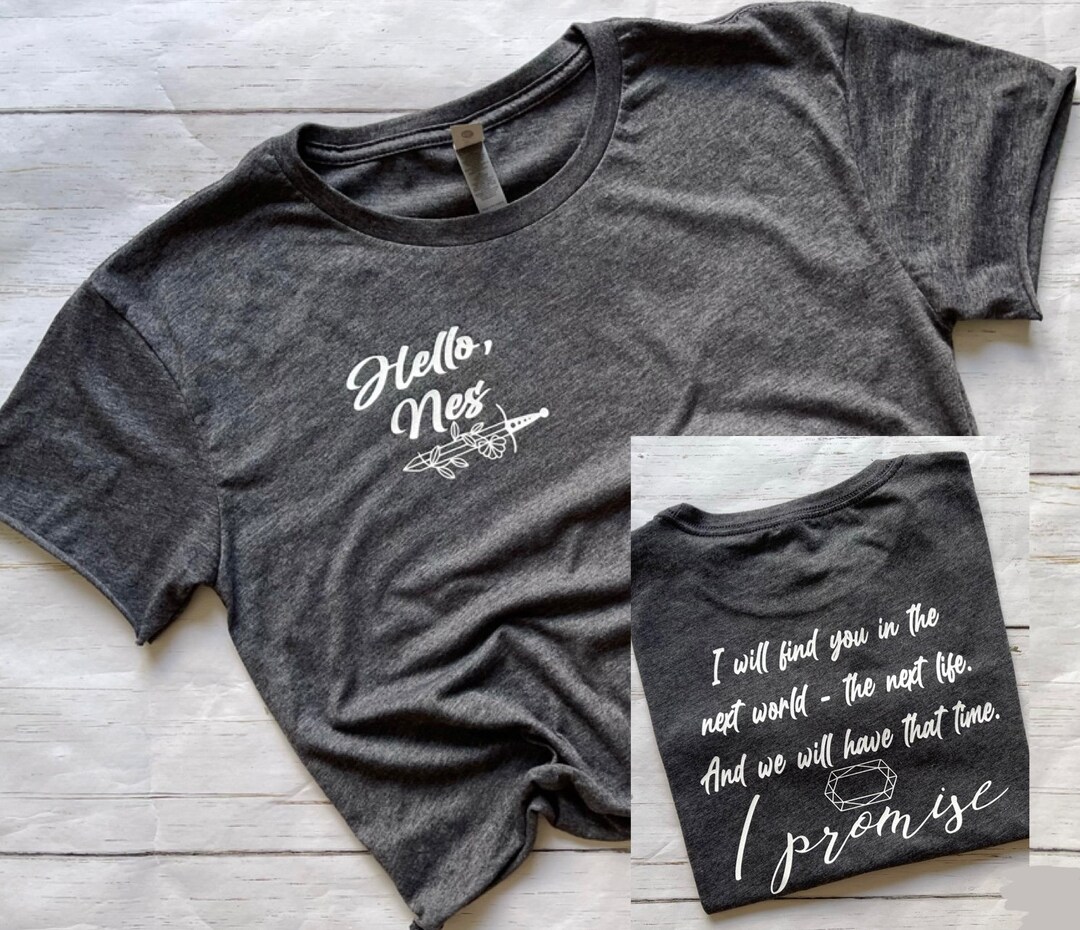 Licensed Hello Nes Shirt, Nesta and Cassian ACOTAR, Sjm, ACOTAR ...