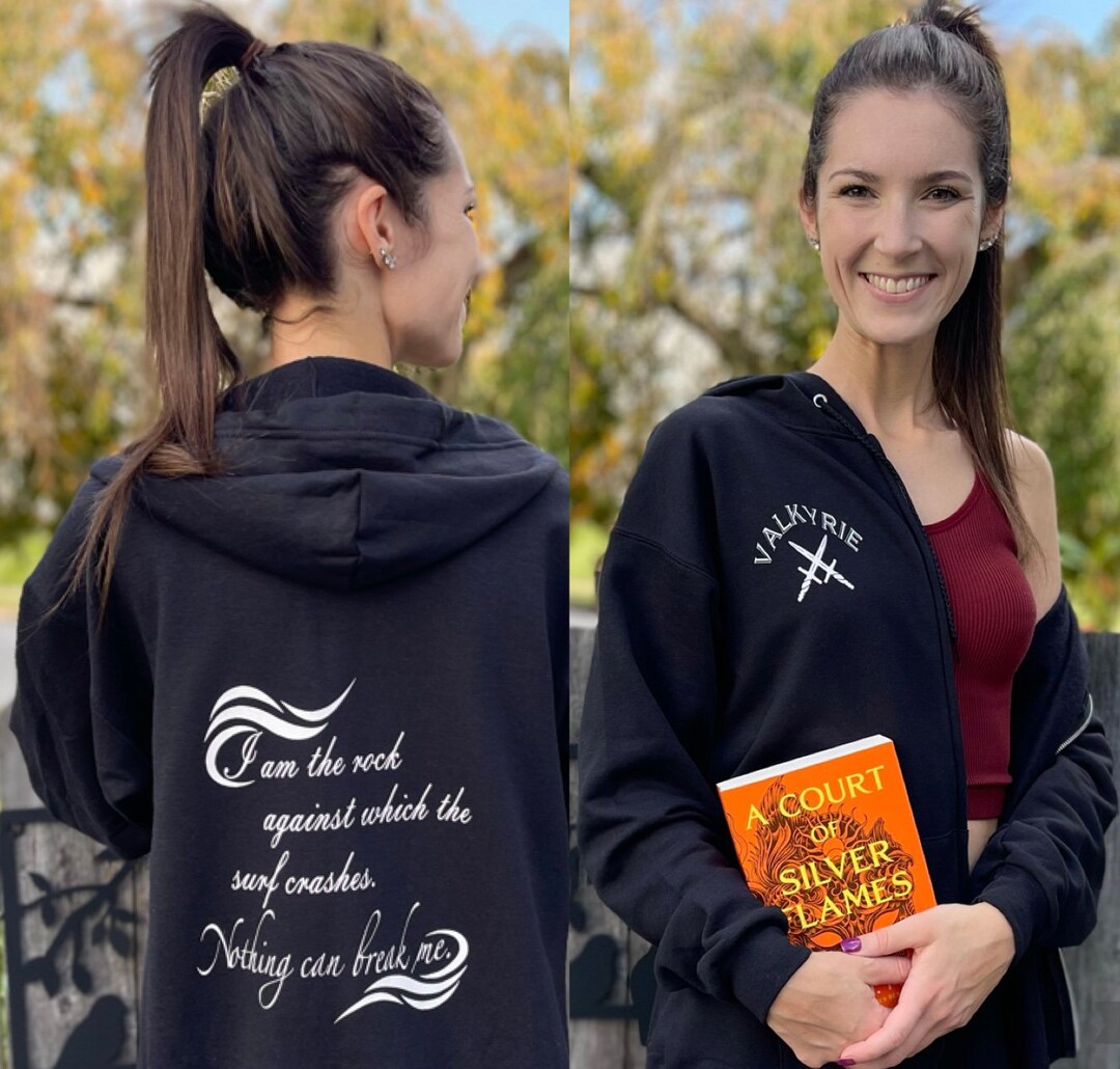 Licensed ACOTAR Valkyrie Sweatshirt, ACOSF Full Zip Jacket, Nothing Can ...