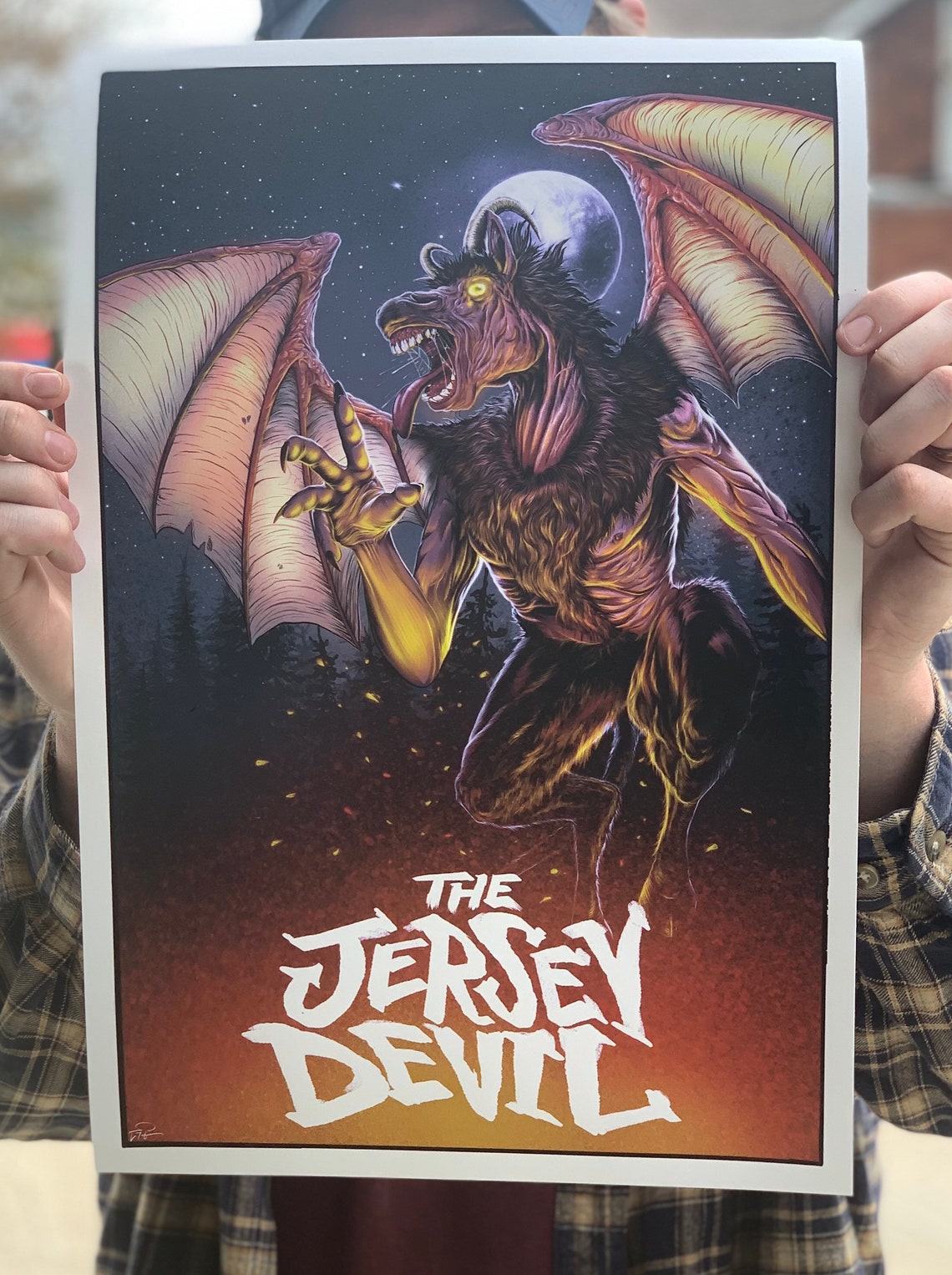 The Jersey Devil 12x18 Poster Print - Etsy