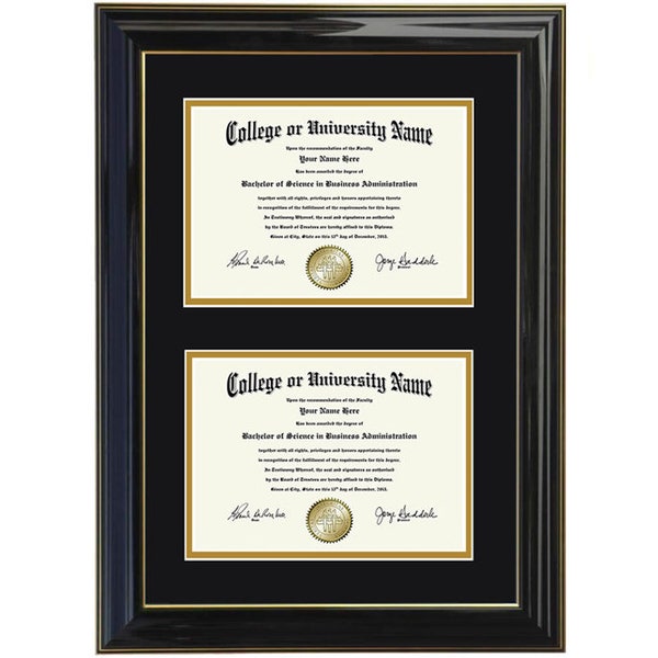 Double Diploma Frame - Etsy