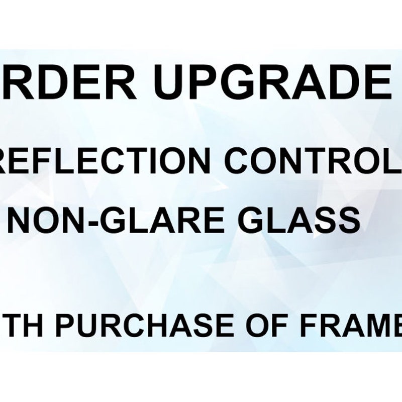 Non Glare Glass - Etsy