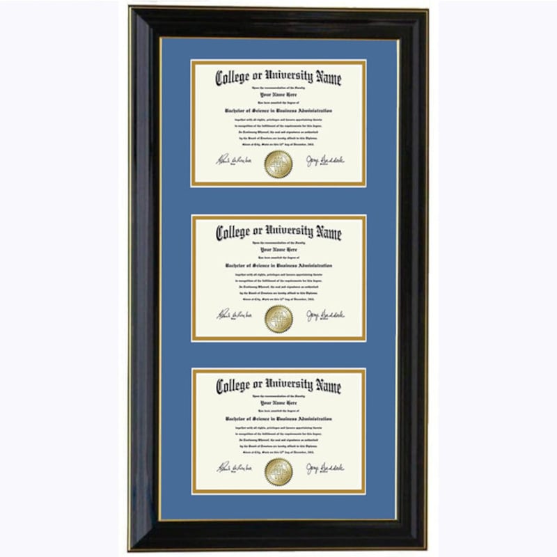 Certificate Frame Vertical - Etsy