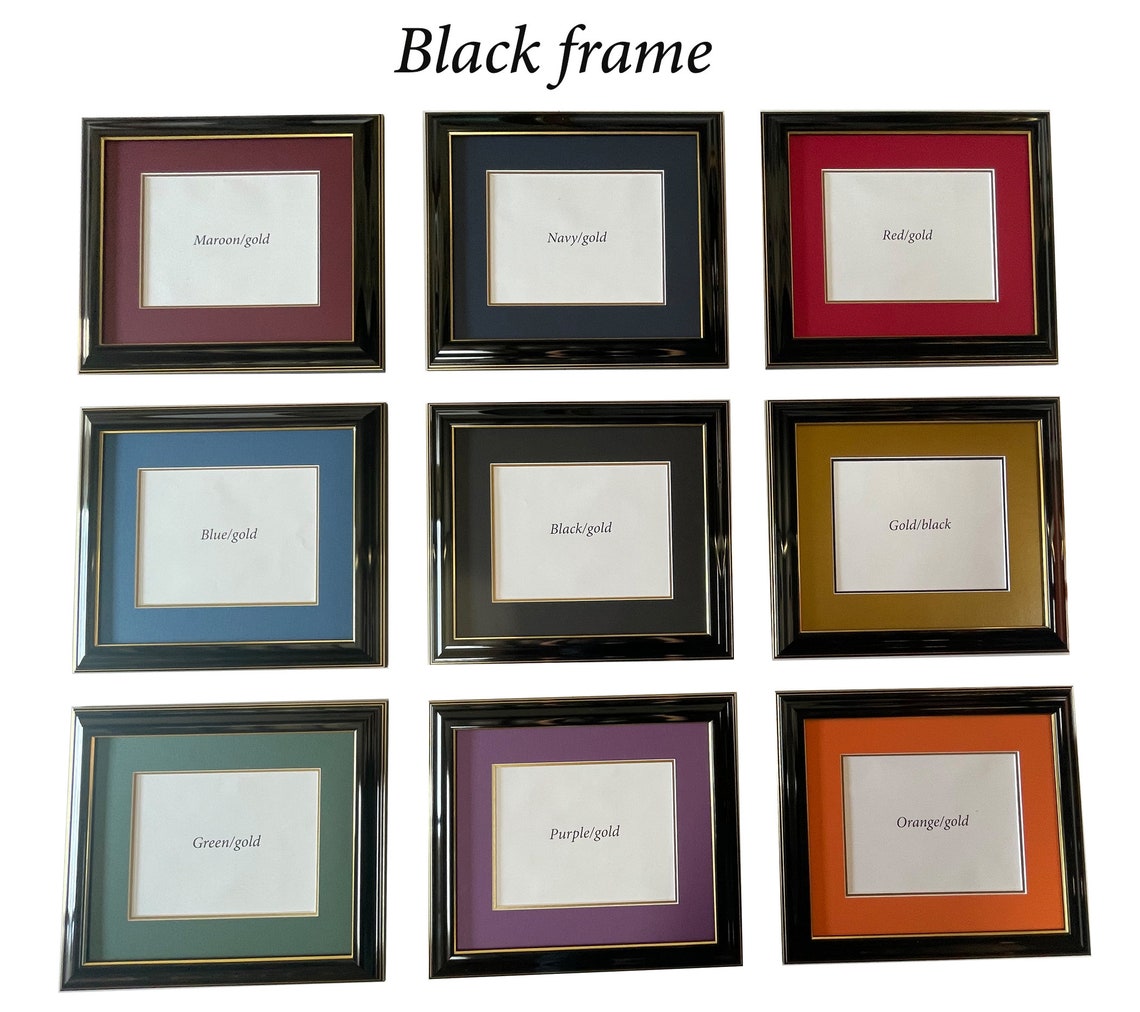 Triple Diploma Frame 5x7,8x6,9x7,10x8,11x8.5,12x9,13x10,14x11 SQ-F - Etsy