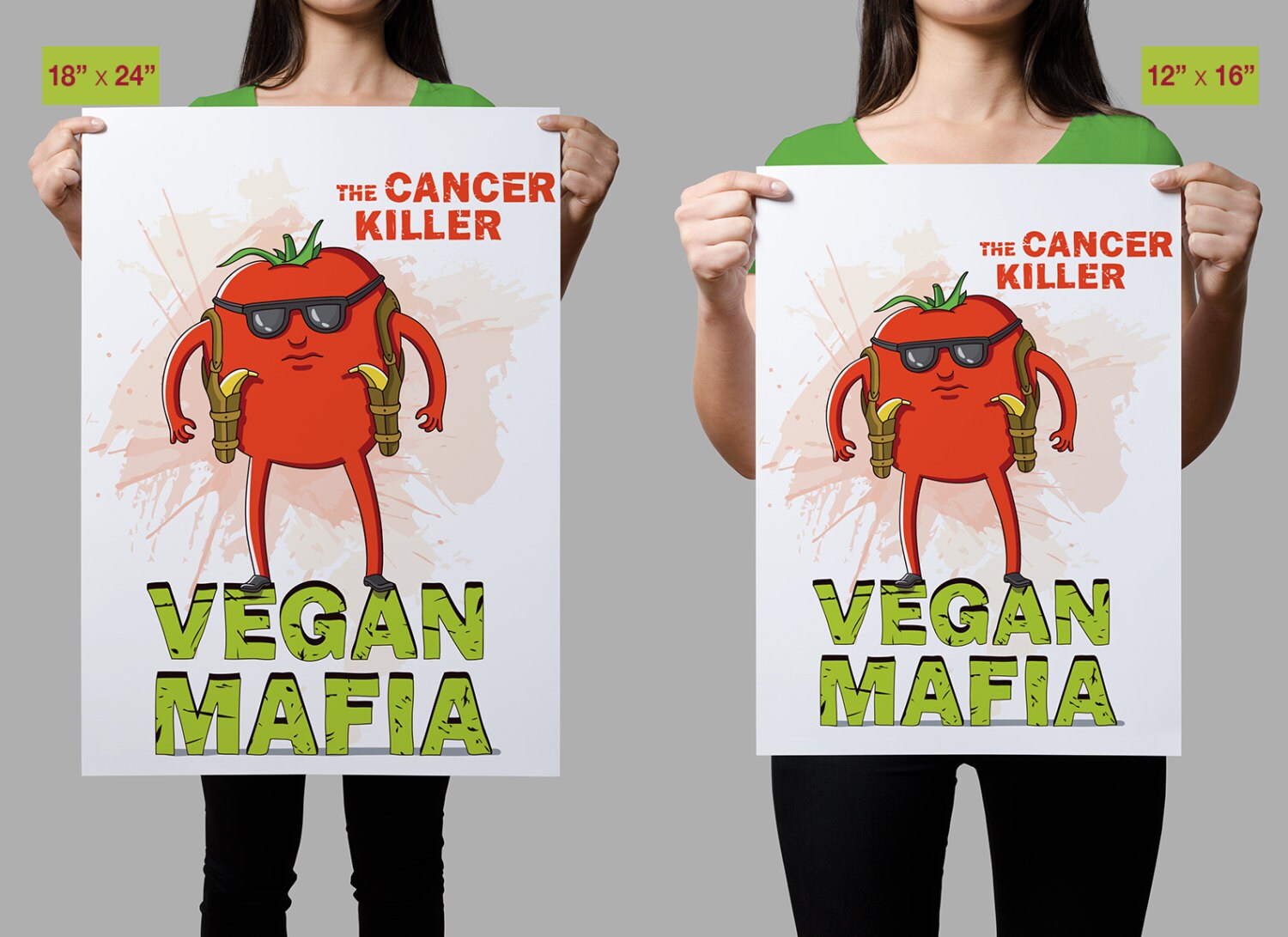 Vegan Mafia Poster - Tomato - "the Cancer Killer" - Etsy