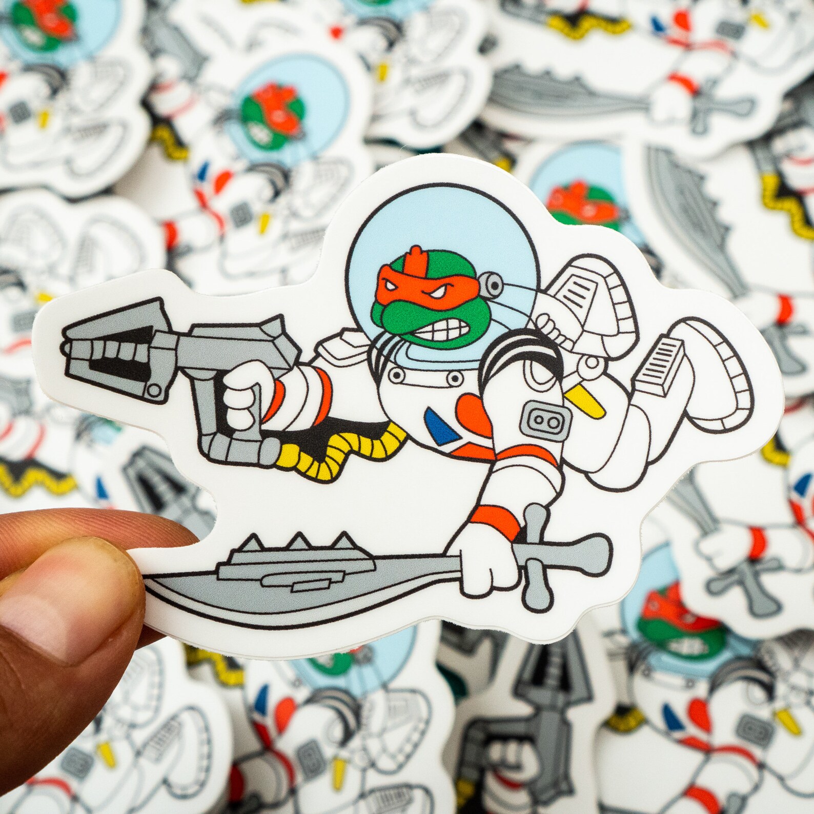Space Cadet Turtle Sticker - Etsy