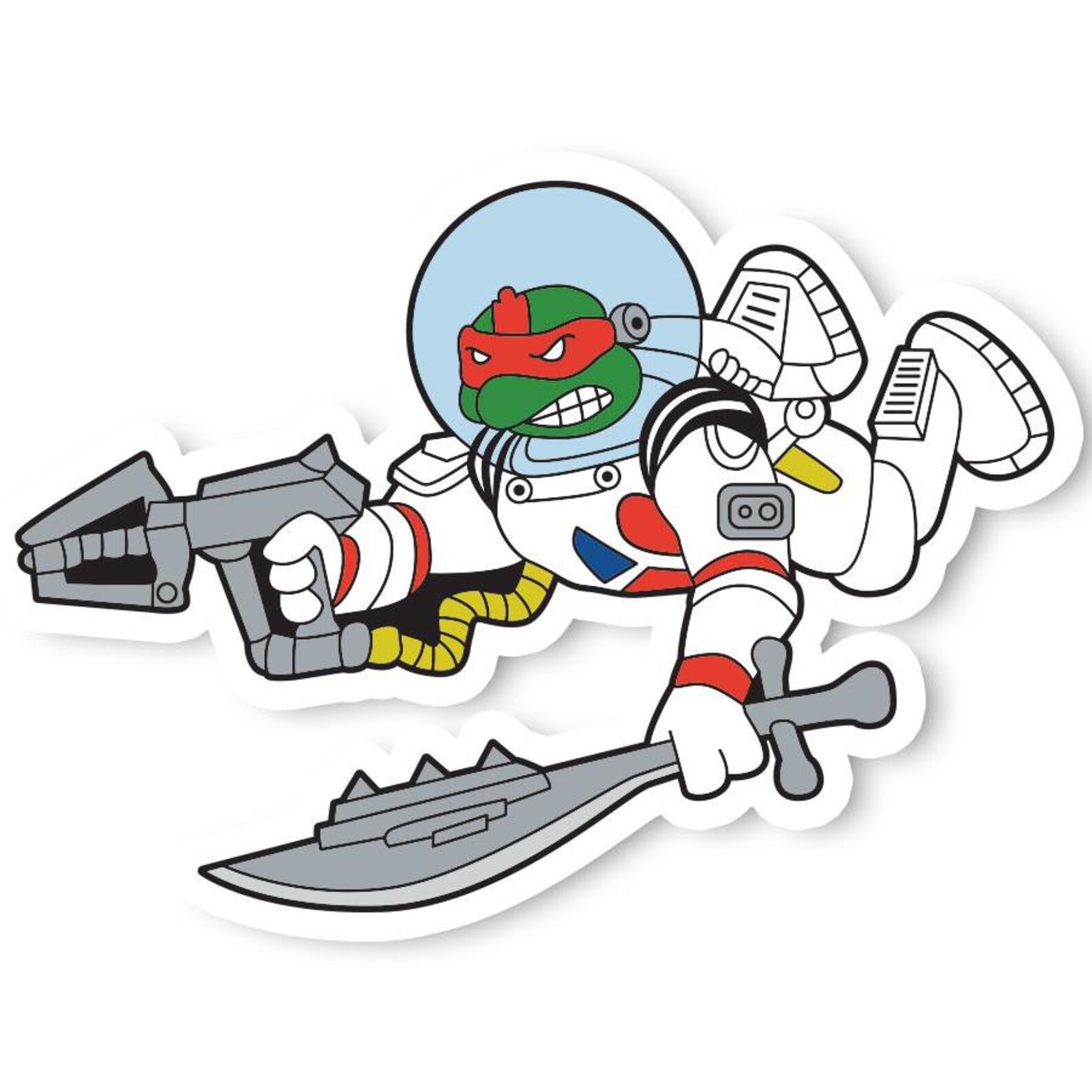 Space Cadet Turtle Sticker - Etsy