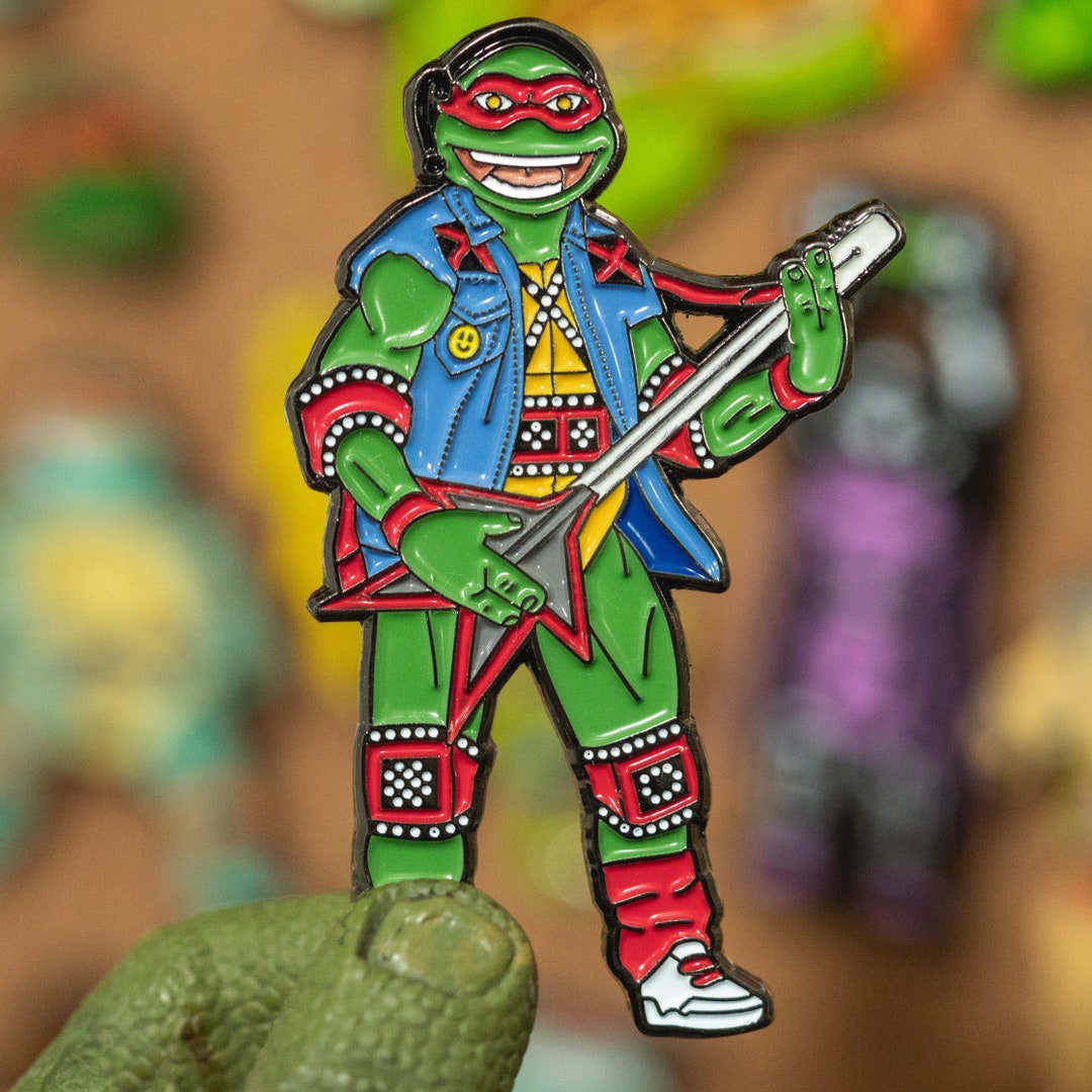 Rockstar Turtle Pin de esmalte - Etsy España