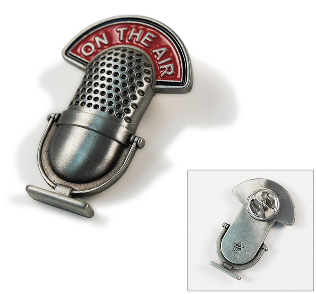 On the Air Lapel Pin, Inlayed Enamel, High Quality Metal - Etsy