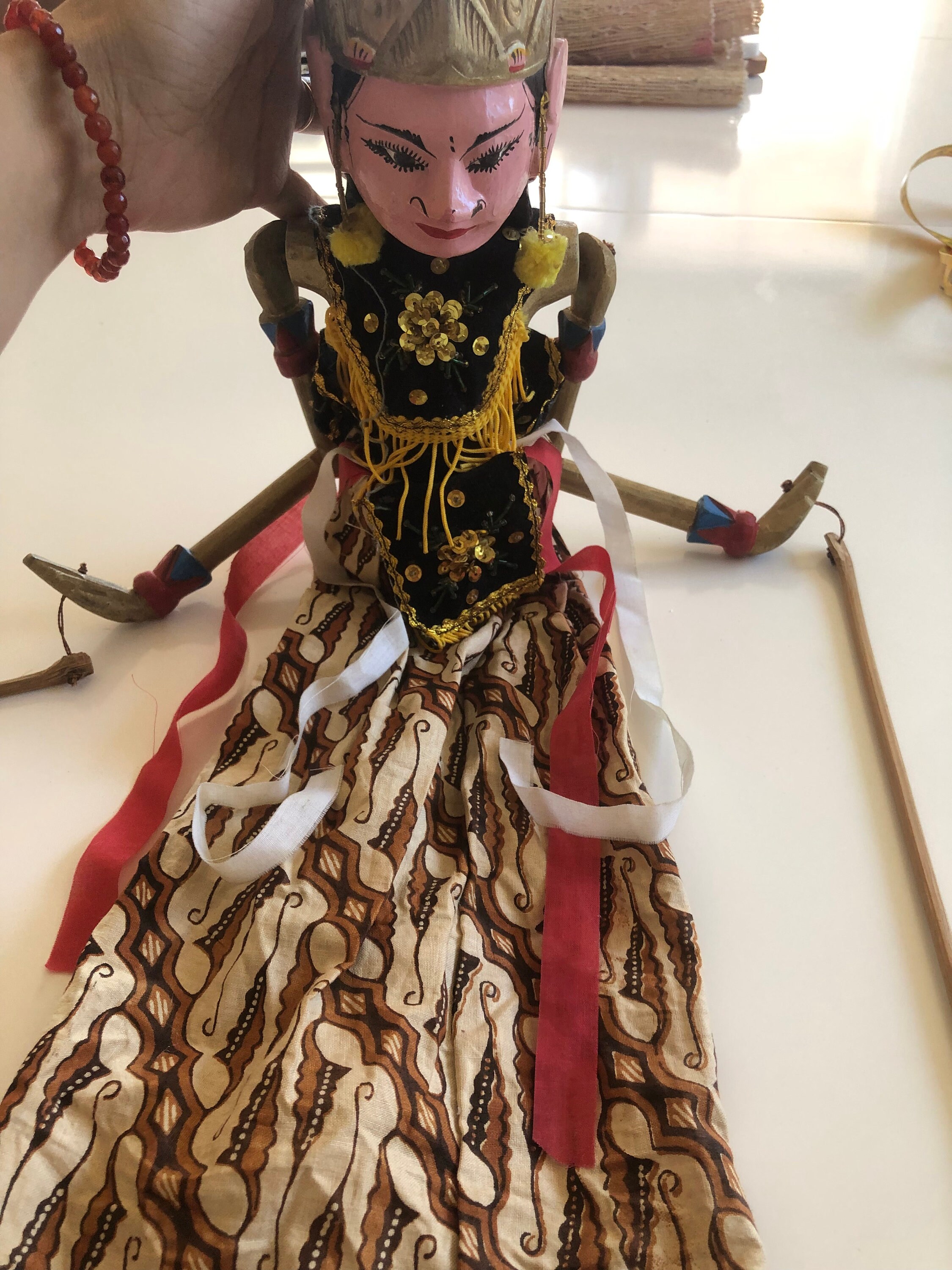 JAVANESE ROD PUPPET Vintage Javanese Wayang Golek Theatre Puppet 1960s ...