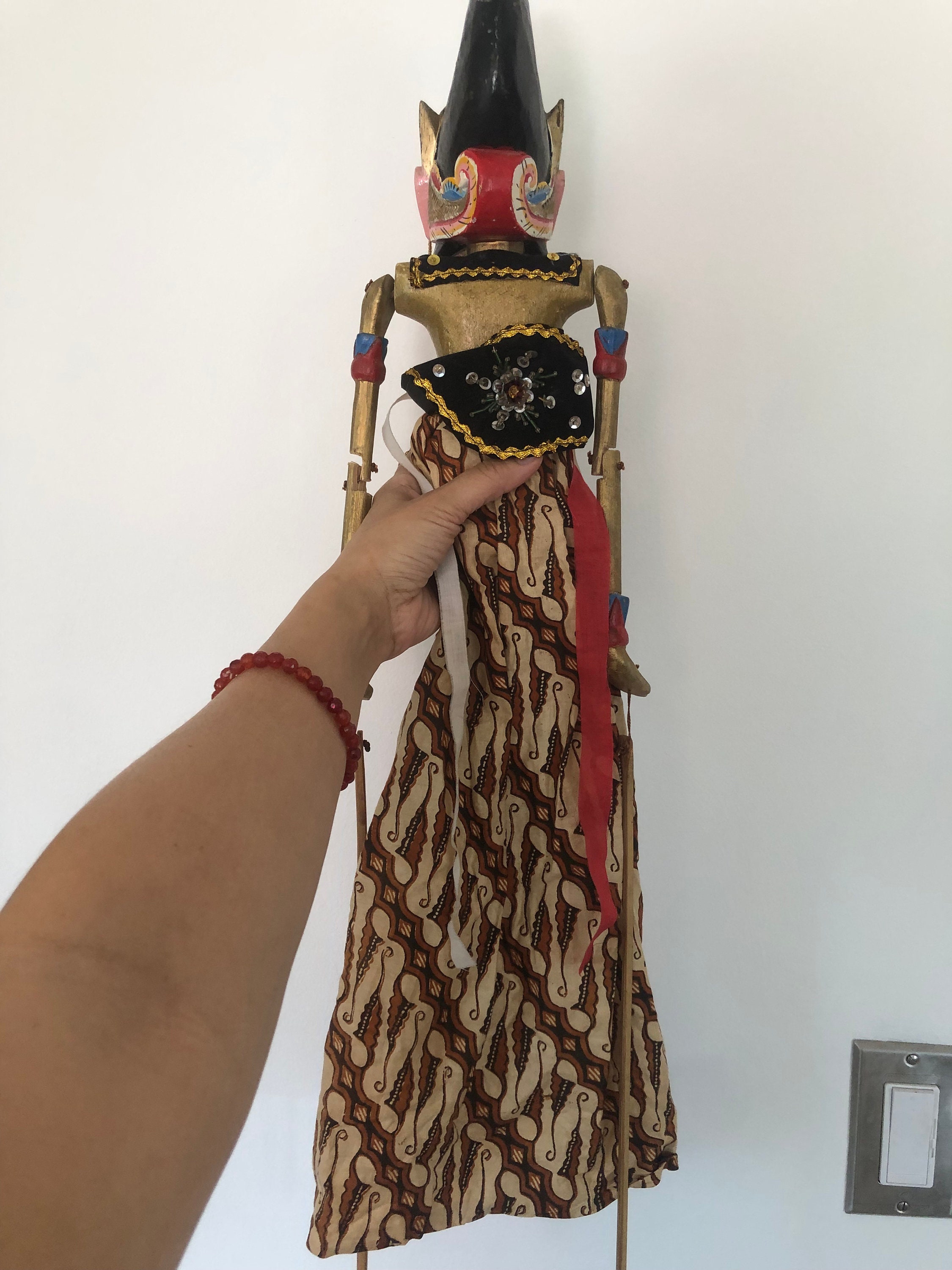 JAVANESE ROD PUPPET Vintage Javanese Wayang Golek Theatre Puppet 1960s ...