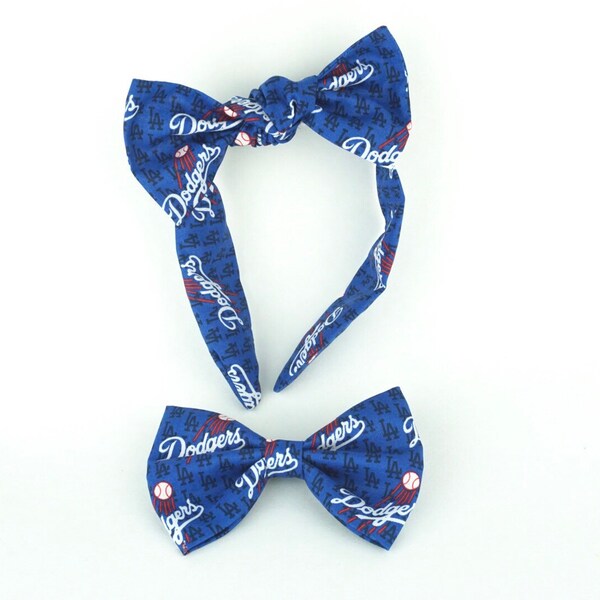 Dodgers Bow - Etsy
