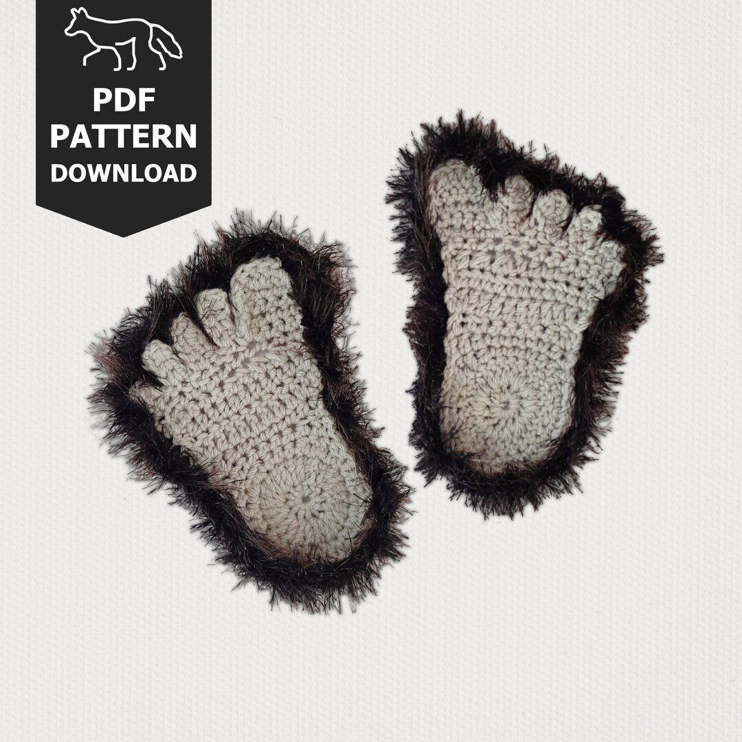 Bigfoot Footprints - Sasquatch - Applique - Crochet Pattern - Etsy