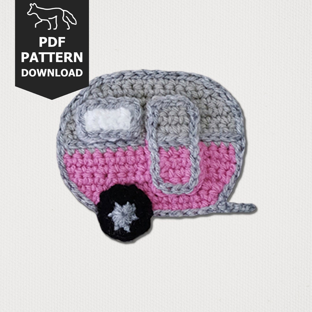 Vintage Camper - Applique - Crochet Pattern - Etsy