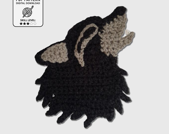 Crochet Pattern -INSTANT PDF DOWNLOAD - Wolf Pattern - Crochet Wolf ...