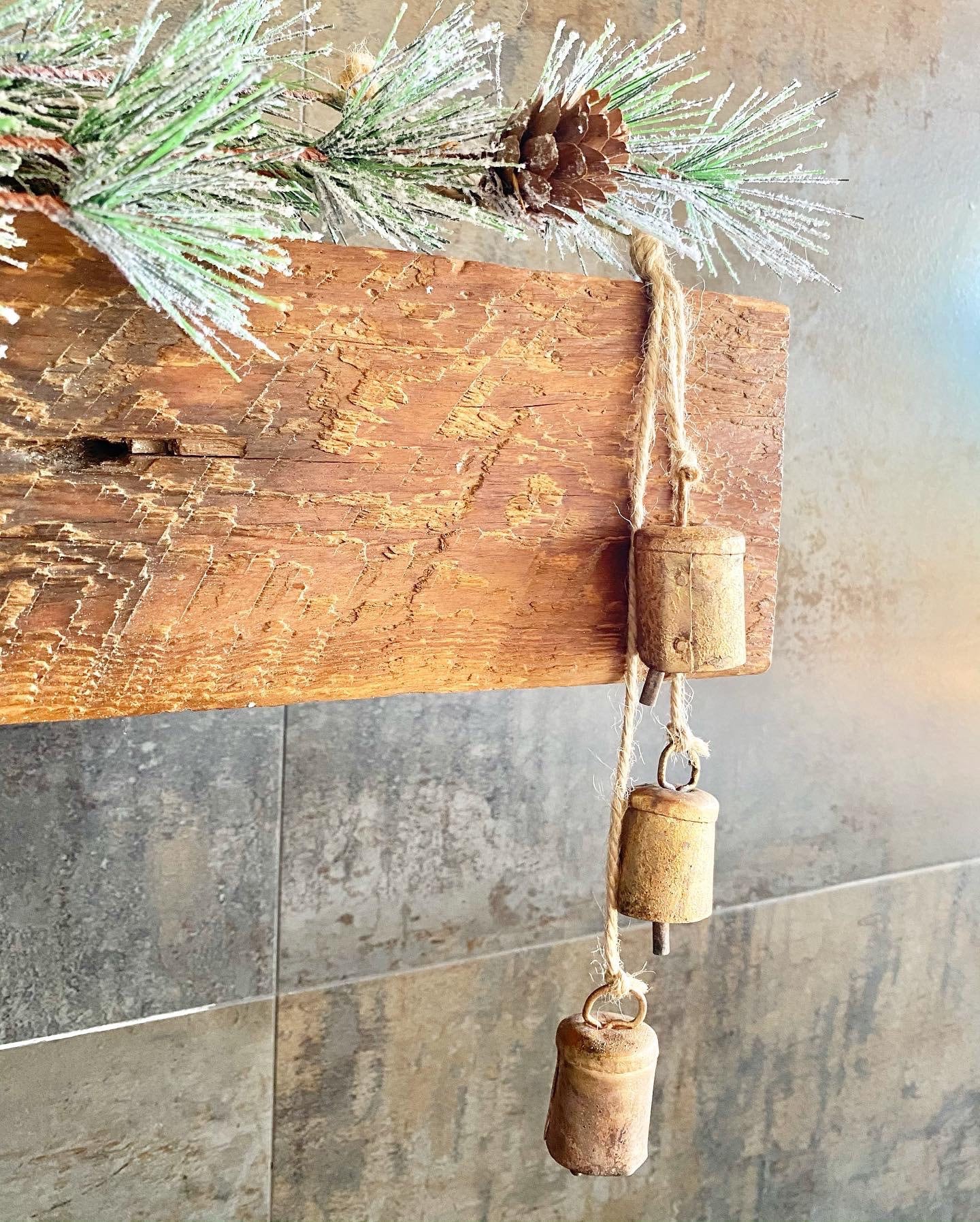 Rustic Farmhouse Bell Ornaments | Set of 4 Christmas Decor | Handmade ...